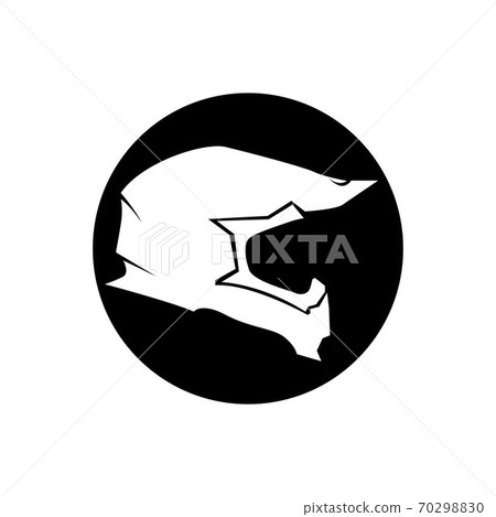 Helmet cross icon vector illustration template - Stock Illustration ...