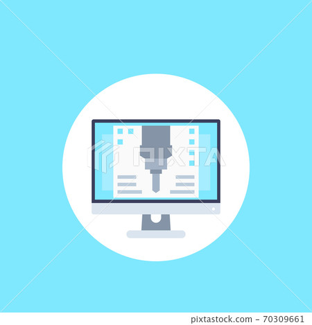 cnc, computer numerical control vector - Stock Illustration [70309661 ...