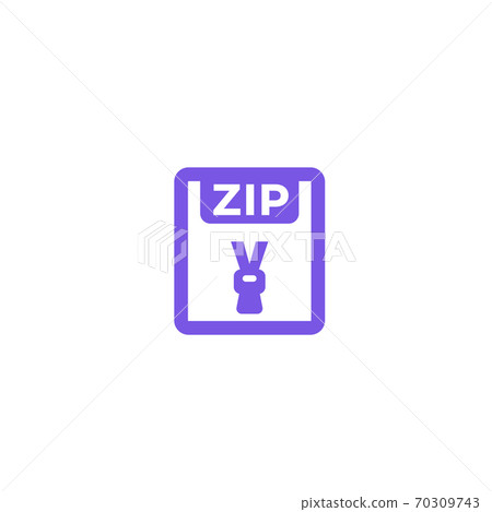 Zip file archive icon, vector - Stock Illustration [70309743] - PIXTA