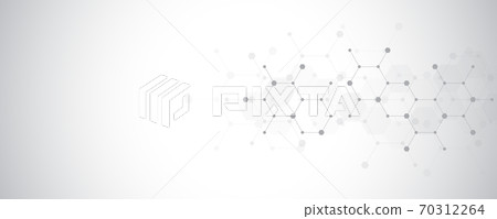 Abstract molecules background. Molecular... - Stock Illustration ...