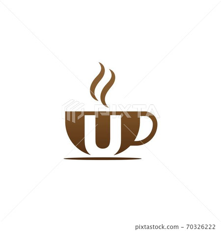 Coffee cup icon design letter U logo - Stock Illustration [70326222 ...