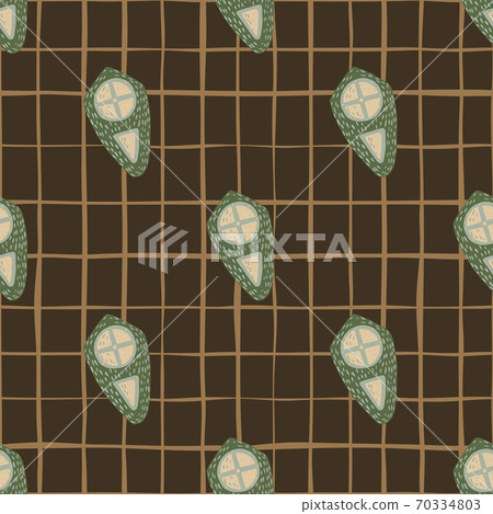Seamless stylized war pattern with shield... - Stock Illustration ...