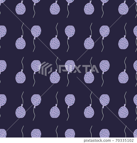 Light purple balloons figures seamless doodle... - Stock Illustration ...
