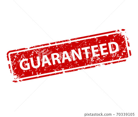 Guaranteed sign sticker. Stamp vector texture. - Stock Illustration ...