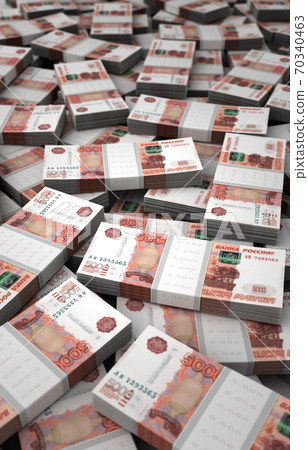 Stack of Ruble - Stock Illustration [70340463] - PIXTA