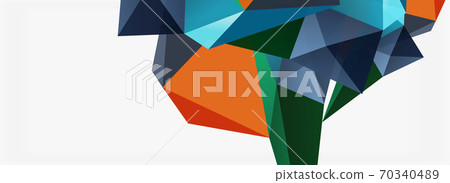3d mosaic abstract backgrounds, low poly shape... - Stock Illustration ...