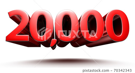 Numbers 20000. - Stock Illustration [70342343] - PIXTA