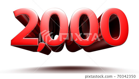 Numbers 2000. - Stock Illustration [70342350] - PIXTA