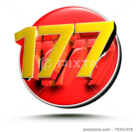 Numbers 177. - Stock Illustration [70342359] - PIXTA