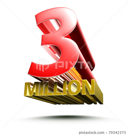 3 million. - Stock Illustration [70342373] - PIXTA