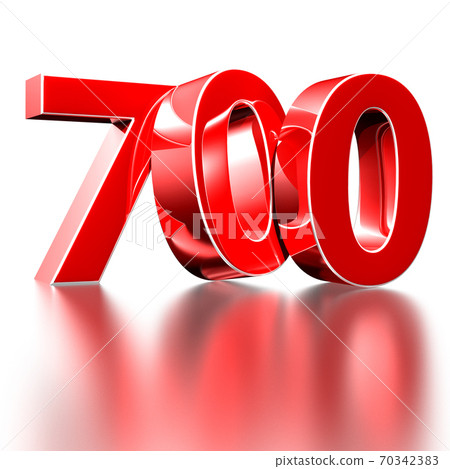 Numbers 700. - Stock Illustration [70342383] - PIXTA