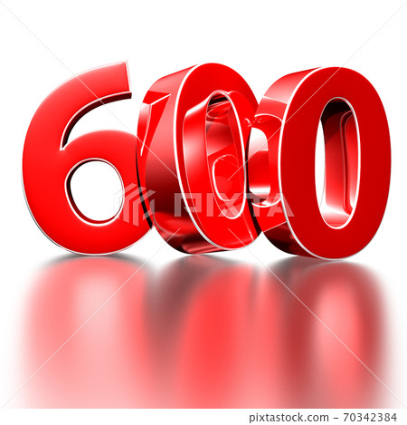 Numbers 600. - Stock Illustration [70342384] - PIXTA