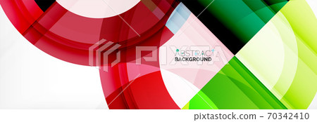 Round shapes, triangles and circles. Modern... - Stock Illustration ...