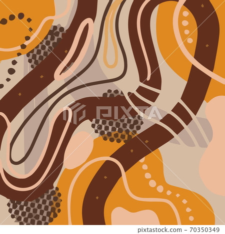Abstract pattern with organic shapes, spots, dots - Stock Illustration ...