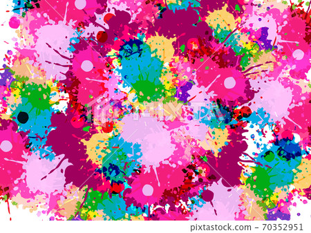 abstract vector multi splatter color design... - Stock Illustration ...