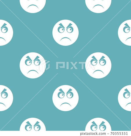 Angry smile icon vector simple - Stock Illustration [70355331] - PIXTA