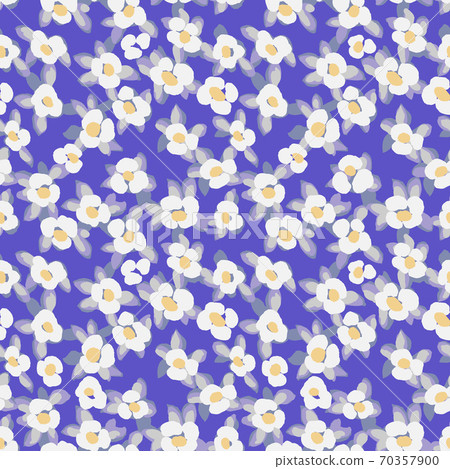 Ditsy seamless pattern. Micro daisy flowers - Stock Illustration ...