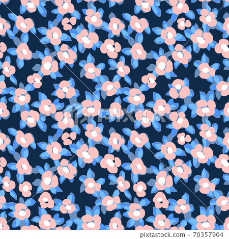 Ditsy seamless pattern. Micro daisy flowers - Stock Illustration ...