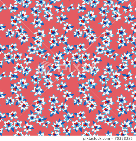 Ditsy micro seamless pattern. Daisy texture... - Stock Illustration ...