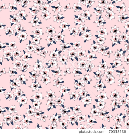 Ditsy micro seamless pattern. Daisy texture... - Stock Illustration ...