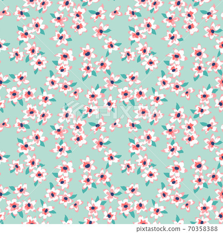 Ditsy micro seamless pattern. Daisy texture... - Stock Illustration ...