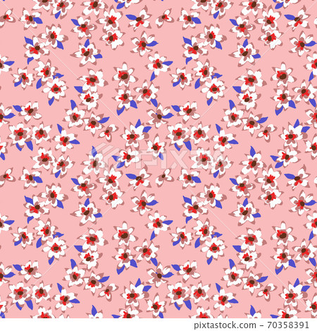 Ditsy micro seamless pattern. Daisy texture...-插圖素材 [70358391] - PIXTA圖庫