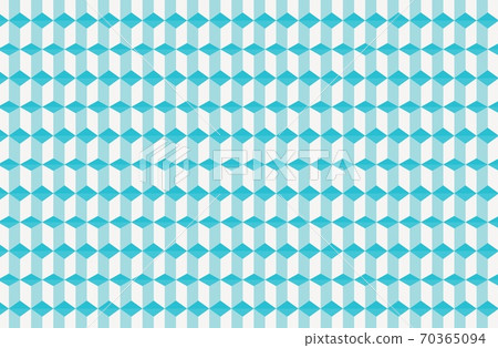 Abstract Geometric Triangles Pattern On Blue - Stock Illustration