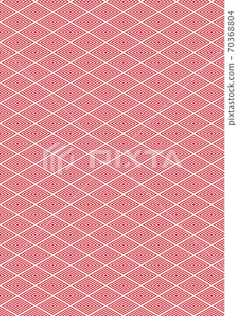 Japanese pattern_Hishi_7_Red_Seamless pattern - Stock Illustration ...