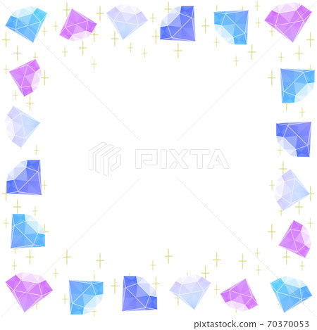 Diamond frame square colorful - Stock Illustration [70370053] - PIXTA