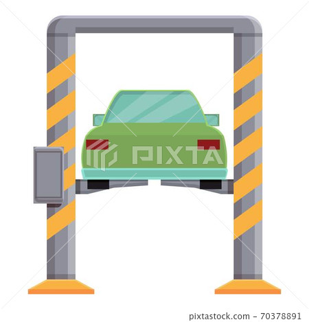 Car lifting icon, cartoon style - Stock Illustration [70378891] - PIXTA