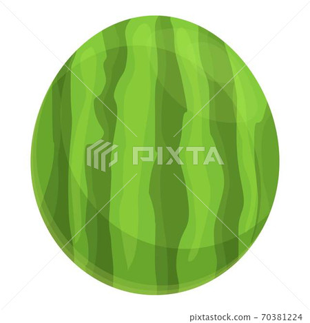 Summer party whole watermelon icon, cartoon style - Stock Illustration ...