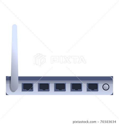Wifi modem network lan port icon, cartoon style - Stock Illustration ...