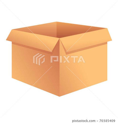 Open box icon, cartoon style - Stock Illustration [70385409] - PIXTA