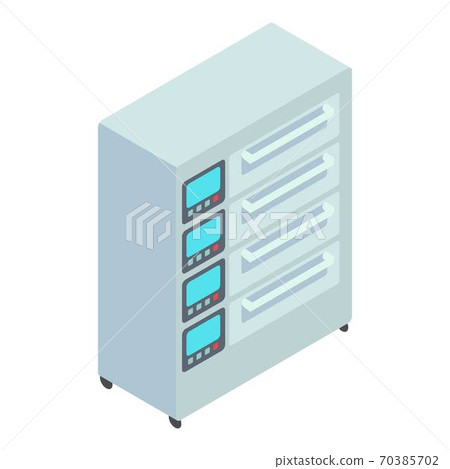 Bakery factory bread oven icon, isometric style - Stock Illustration ...