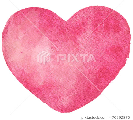 Watercolor background heart - Stock Illustration [70392870] - PIXTA
