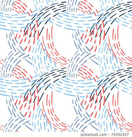 Abstract lines seamless pattern. Geometric... - Stock Illustration ...