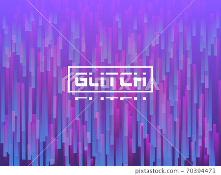 Glitch vertical lines. Purple distortion... - Stock Illustration ...