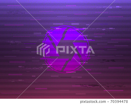 Glitch shutter on bright background. Modern... - Stock Illustration ...