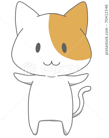 A cat character standing on two legs - Stock Illustration [70412546 ...