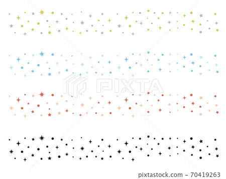 Glitter line color variation set - Stock Illustration [70419263] - PIXTA