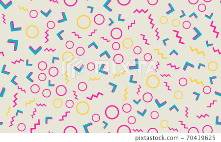 Memphis Seamless Pattern. Fun Background. Vector - Stock Illustration ...