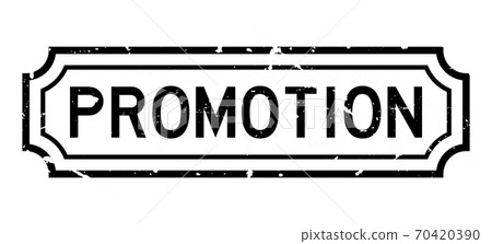 Grunge black promotion word rubber business... - Stock Illustration ...