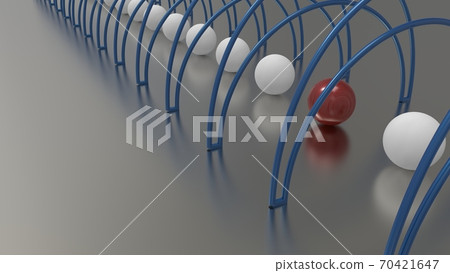 3d Rendering of blue metal Arch Construction... - Stock Illustration ...