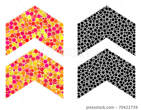 Pixel Shift Up Mosaic Icons - Stock Illustration [70422739] - PIXTA