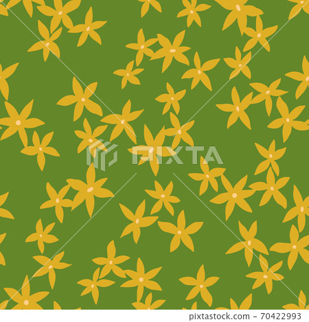 Ditsy floral ornament. Daisy repeat pattern. - Stock Illustration ...