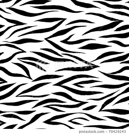 Striped geometric zebra repeat pattern. - Stock Illustration [70429243 ...