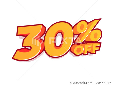 30% off sale tag. Sale of special offers.... - Stock Illustration ...