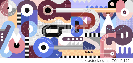 Music Instruments graphic illustration - Stock Illustration [70441593 ...