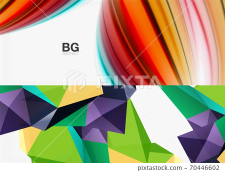 Set of modern geometric shapes abstract... - Stock Illustration ...