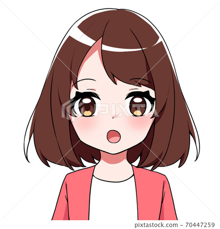 Convinced girl icon - Stock Illustration [70447259] - PIXTA